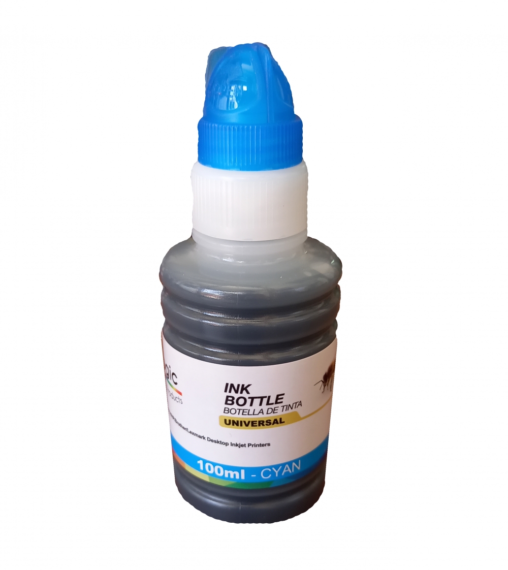 TINTA UNIVERSAL PARA IMPRESORAS CANON / HP / BROTHER 100CC CYAN - Tinta ...