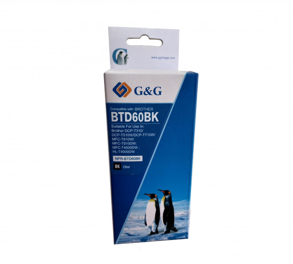 TINTA ALTERNATIVA PREMIUM GYG BROTHER BTD60 NEGRO - Tintas Alternativas ...